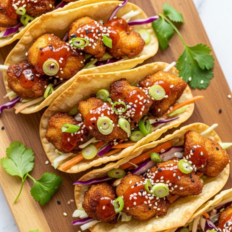 Crispy Asian Chicken Wonton Tacos - Savory Sofia