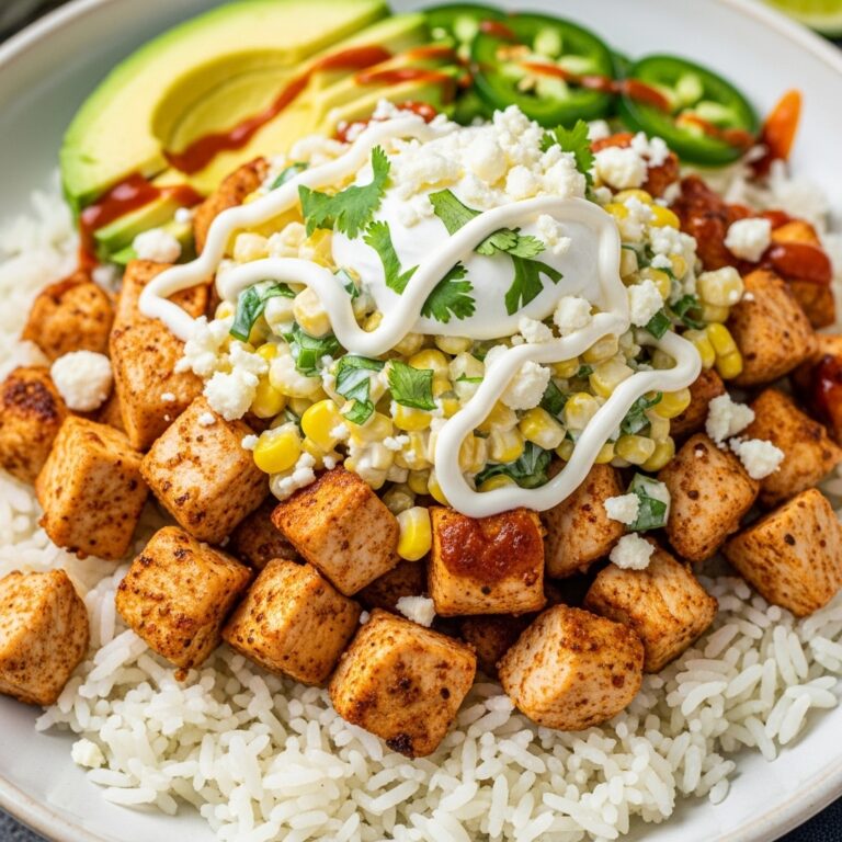 Street Corn Chicken Rice Bowl Recipe - Savory Sofia