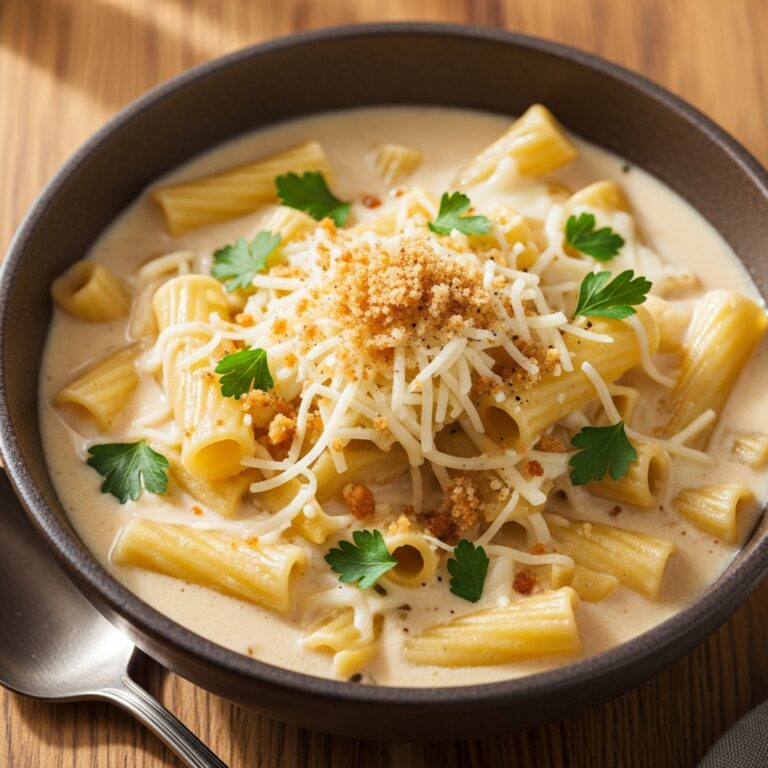 Decadent Creamy Alfredo Lasagna Soup - Savory Sofia